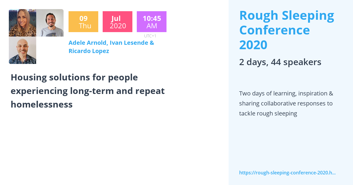 Adele Arnold - Rough Sleeping Conference 2020
