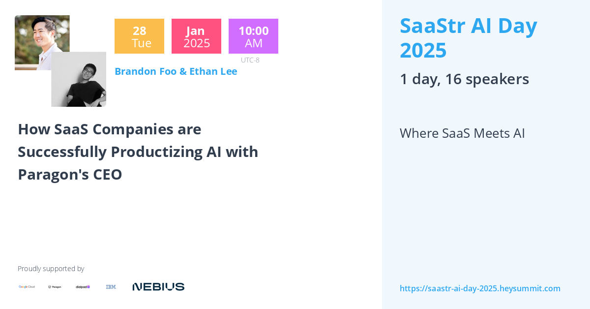 How SaaS Companies are Successfully Productizing AI with Paragon's CEO