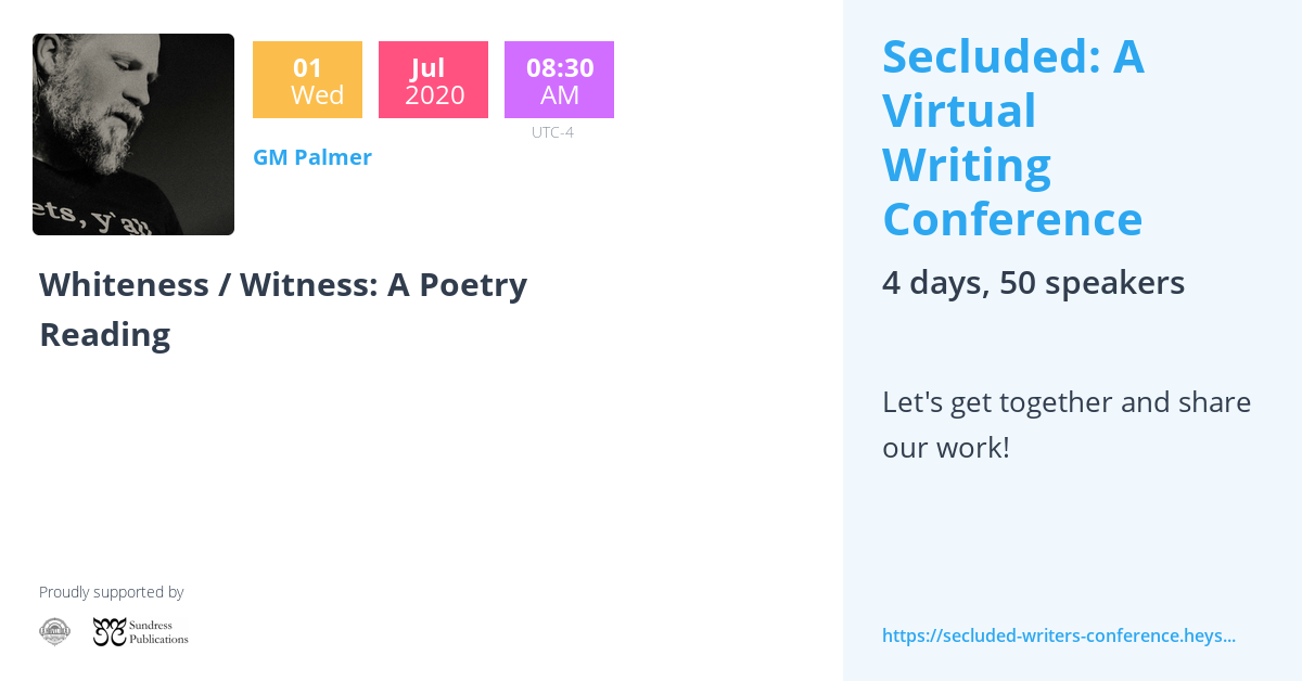 Whiteness / Witness: A Poetry Reading