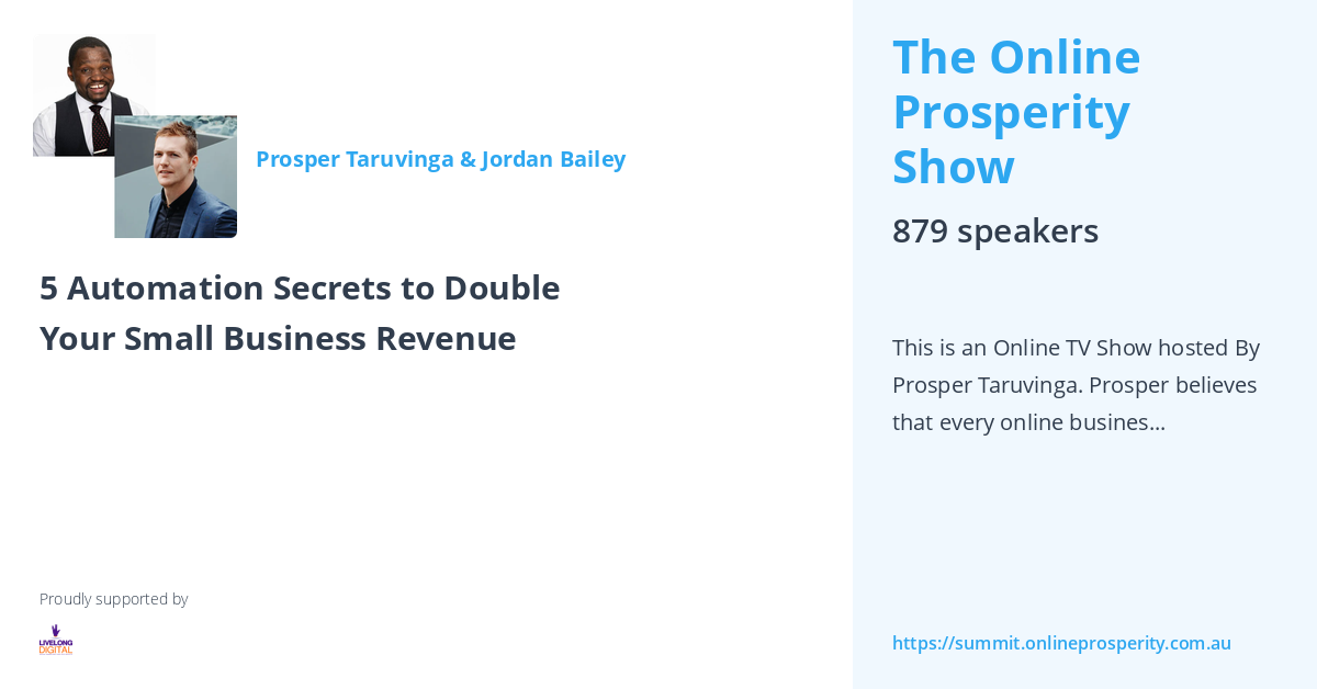 Jordan Bailey - The Online Prosperity Show