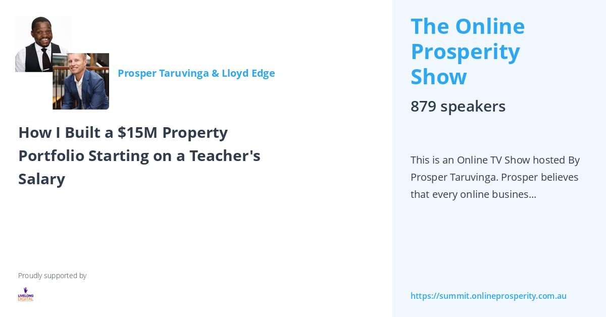 Lloyd Edge - The Online Prosperity Show