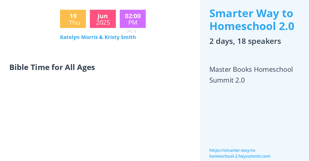 Katelyn Morris - Smarter Way to Homeschool 2.0