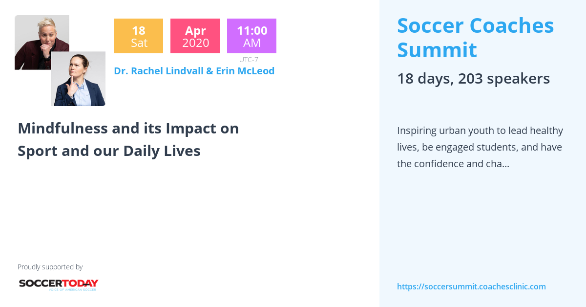 Dr. Rachel Lindvall - Soccer Coaches Summit