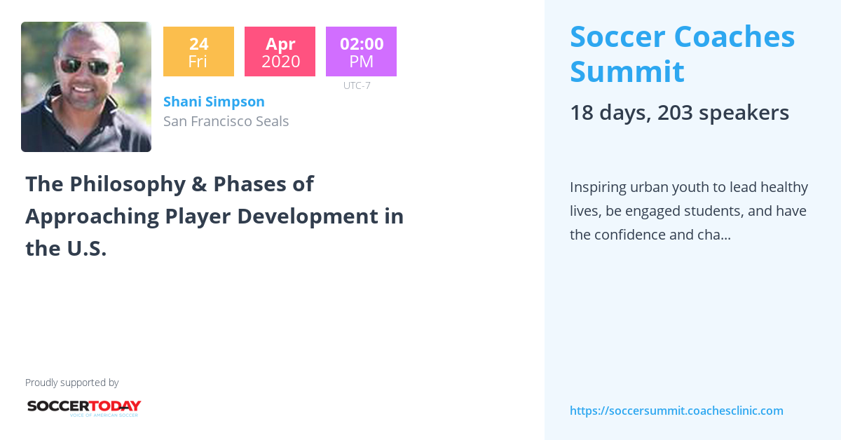 Shani Simpson - Soccer Coaches Summit