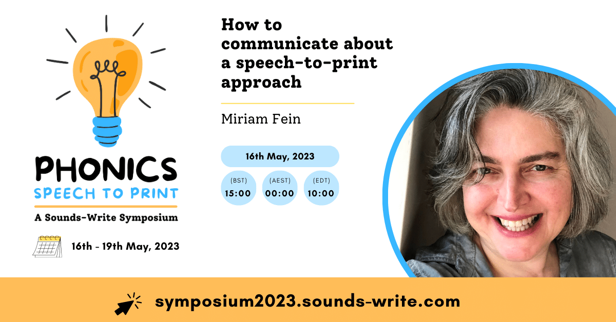 How to communicate about a Speech-to-Print approach