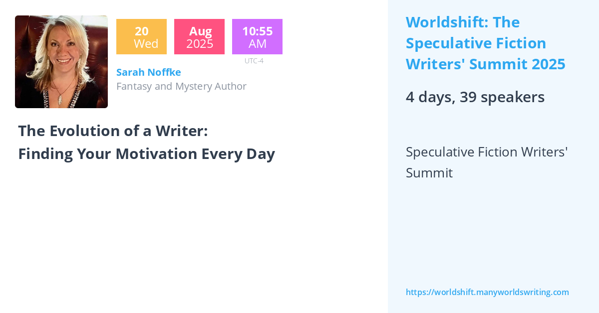 Sarah Noffke - Worldshift: The Speculative Fiction Writers' Summit 2025