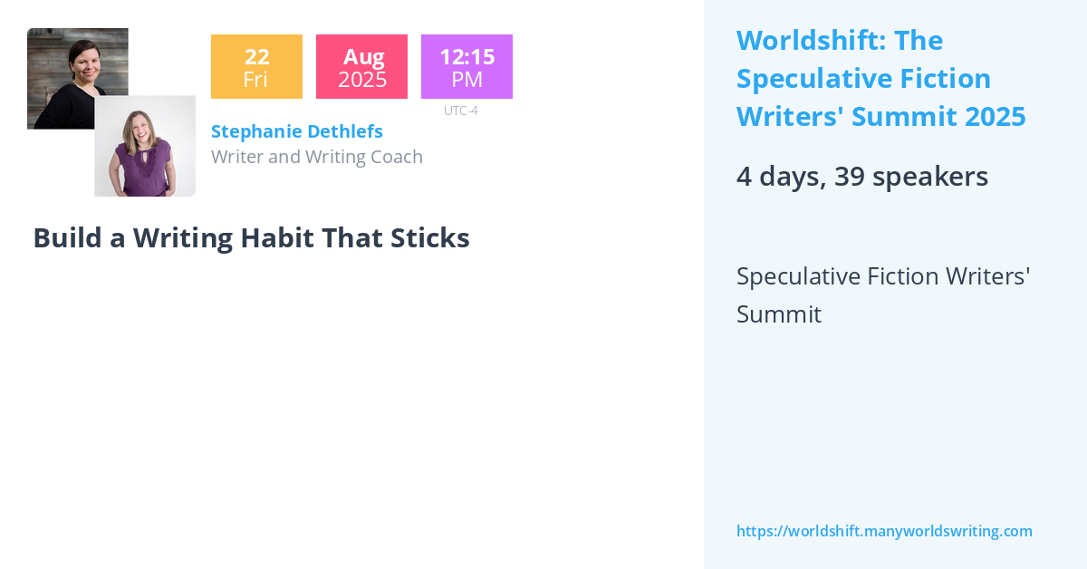Stephanie Dethlefs - Worldshift: The Speculative Fiction Writers' Summit 2025
