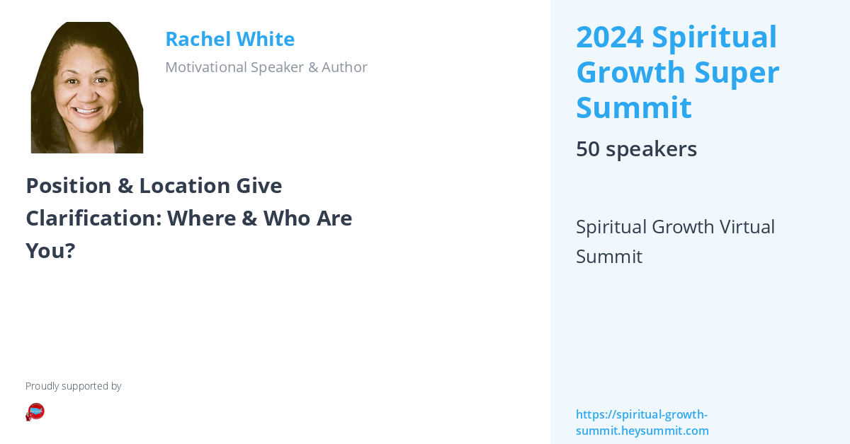 Rachel White - 2024 Spiritual Growth Super Summit