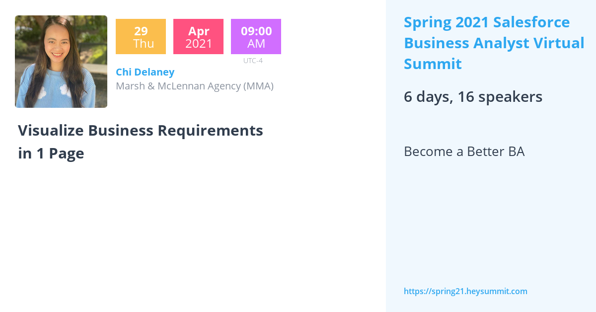 Visualize Business Requirements in 1 Page