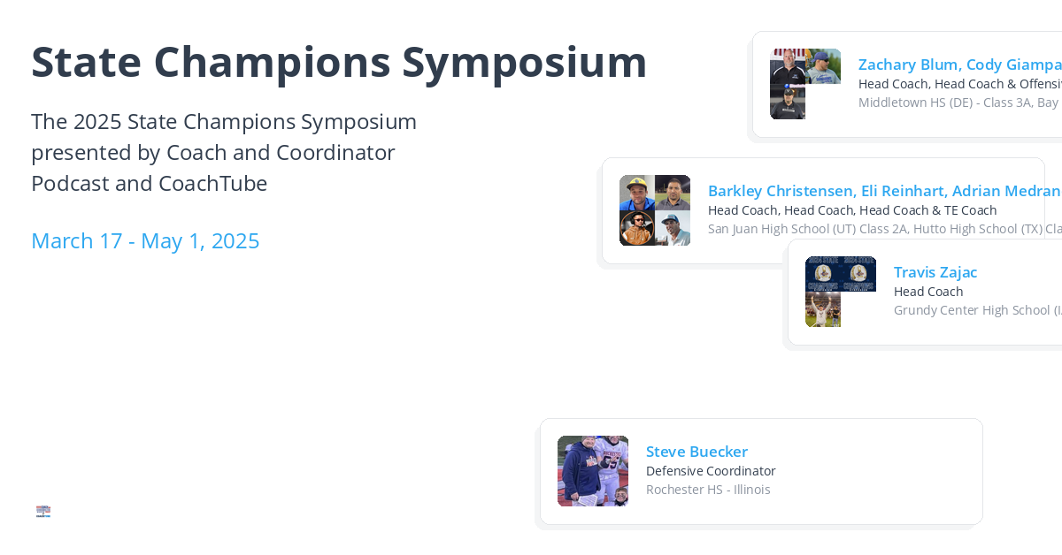 Schedule - State Champions Symposium