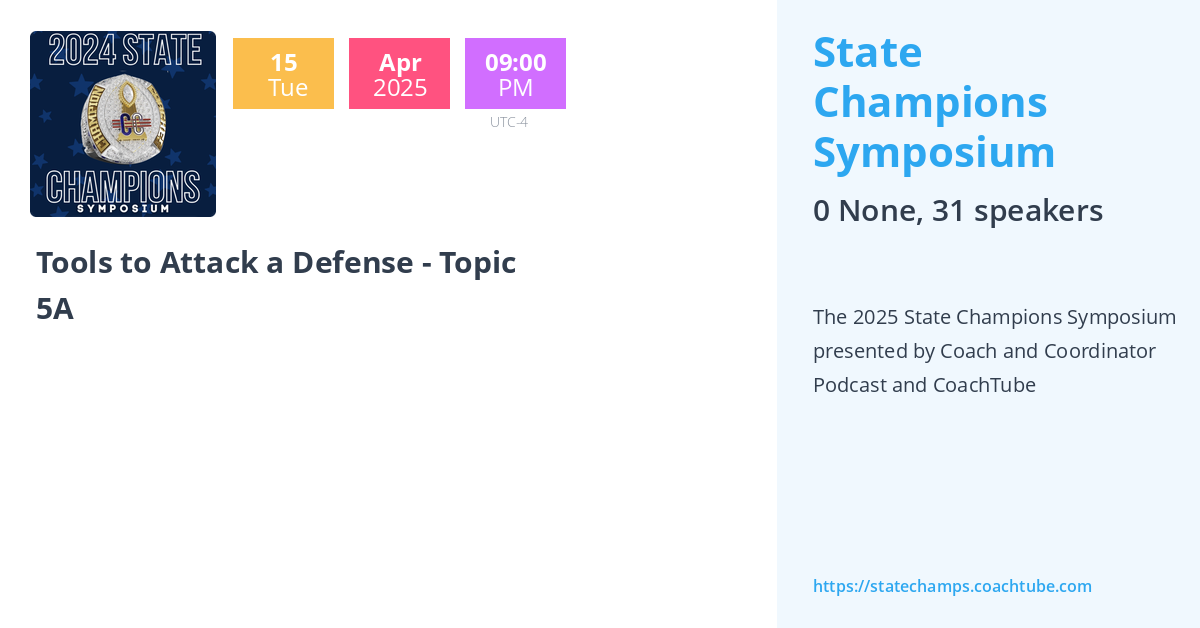 Tools to Attack a Defense - Topic 5A