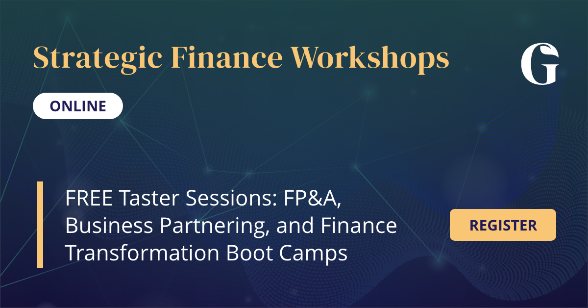 Coming soon... - Strategic Finance Workshops