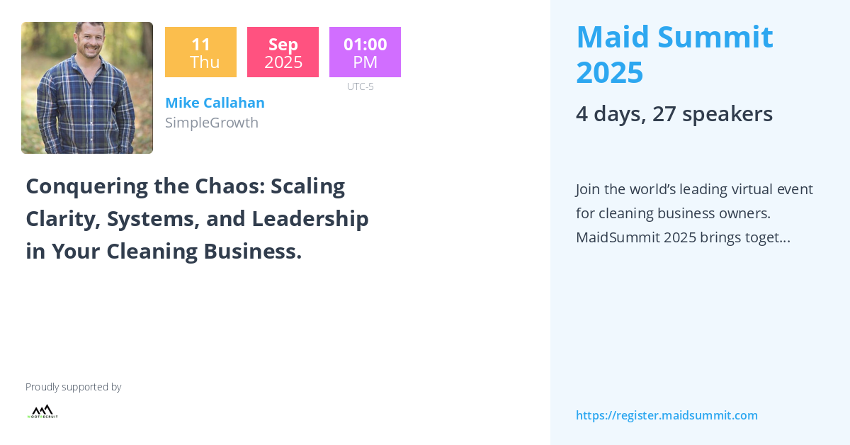 Mike Callahan - Maid Summit 2025