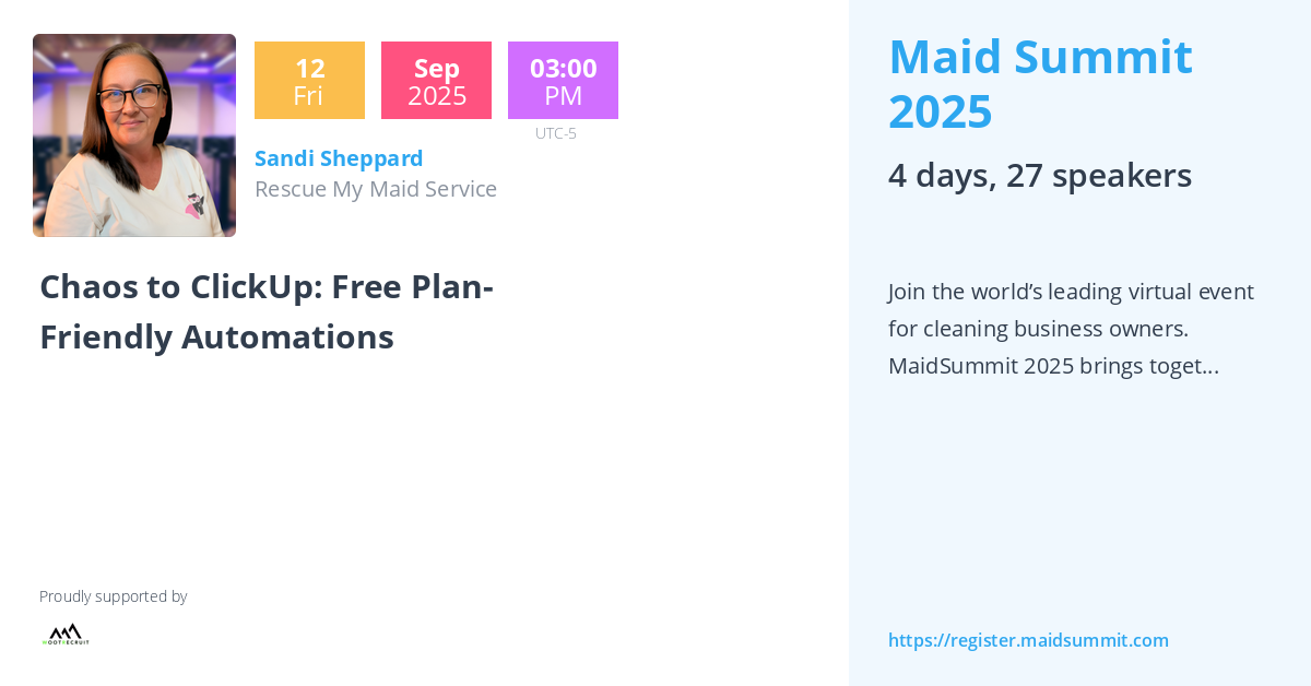 Sandi Sheppard - Maid Summit 2025