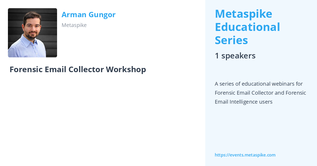 Forensic Email Collector Workshop