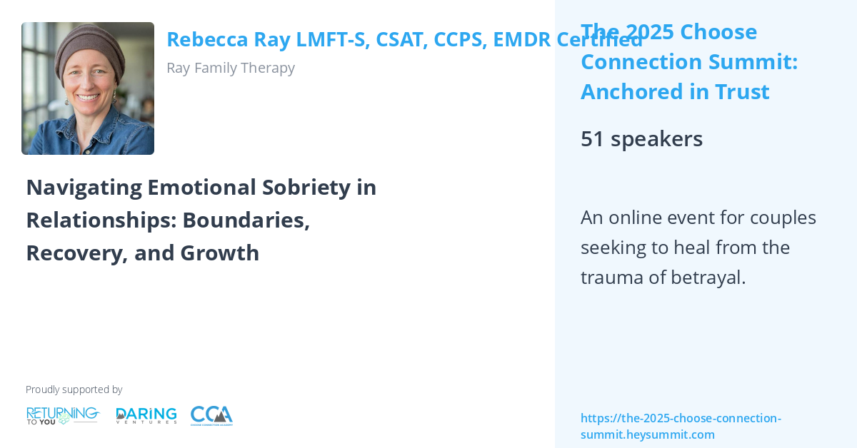 Rebecca Ray LMFT-S, CSAT, CCPS, EMDR Certified - The 2025 Choose ...