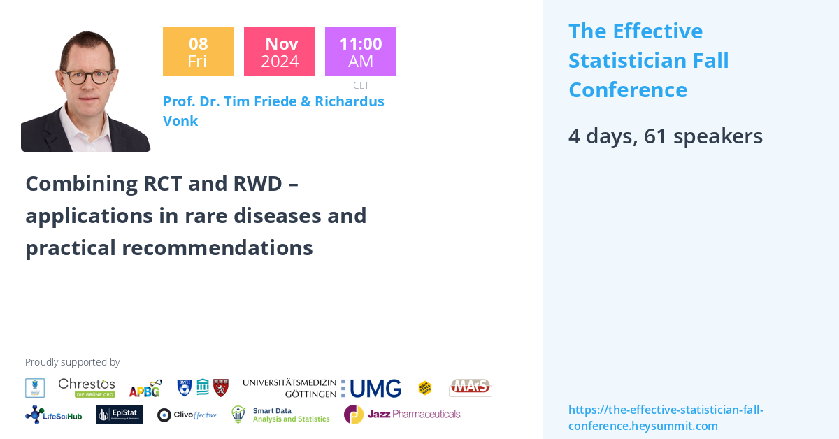 Combining RCT and RWD – applications in rare diseases and practical ...