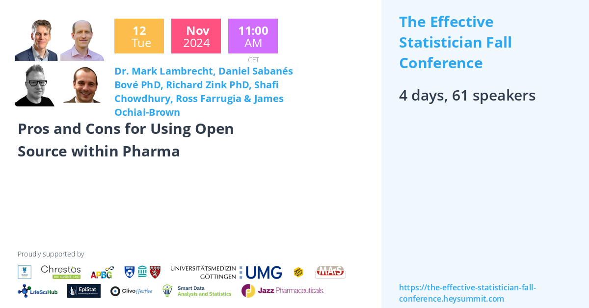 Pros and Cons for Using Open Source within Pharma