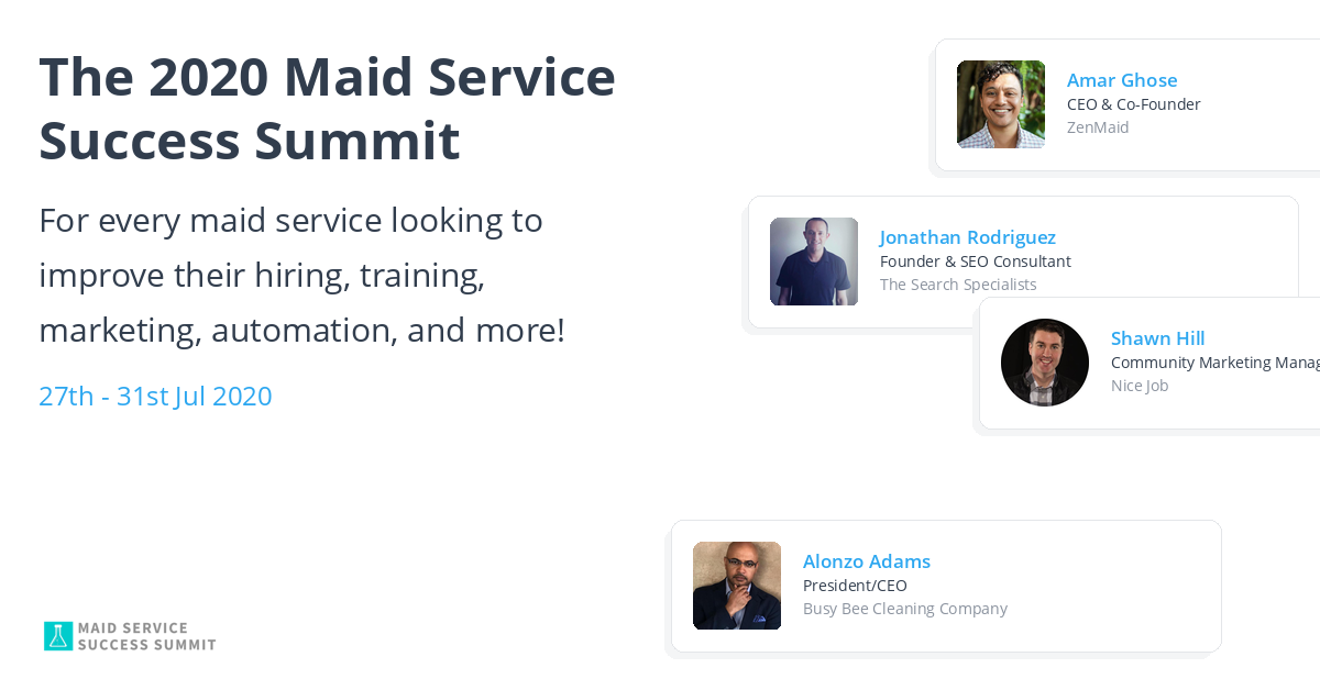 The 2020 Maid Service Success Summit - The 2020 Maid Service Success Summit