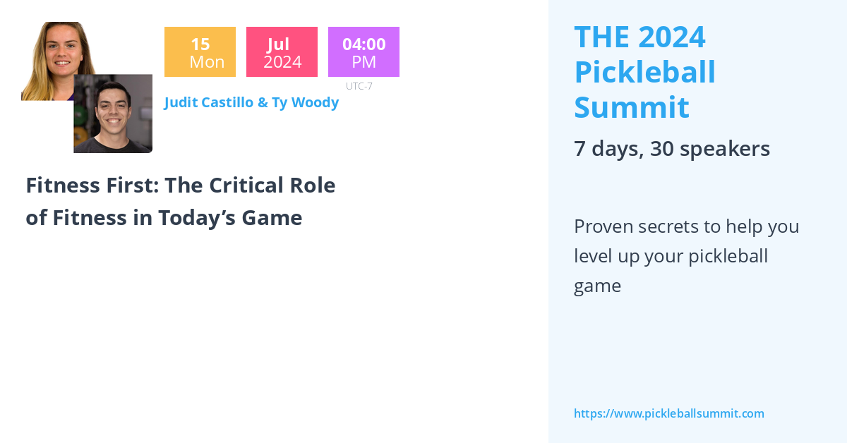 Judit Castillo - THE 2024 Pickleball Summit