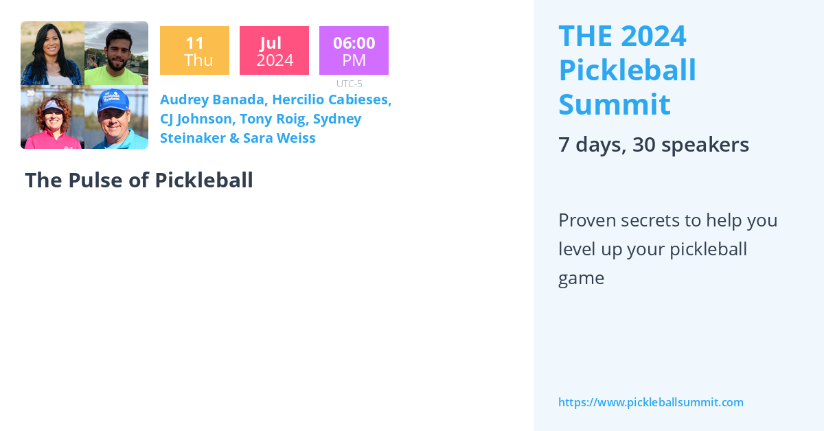 Sara Weiss - THE 2024 Pickleball Summit