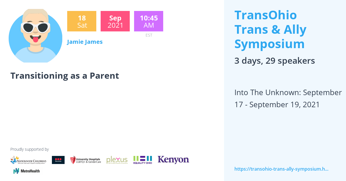 Jamie James - TransOhio Trans & Ally Symposium