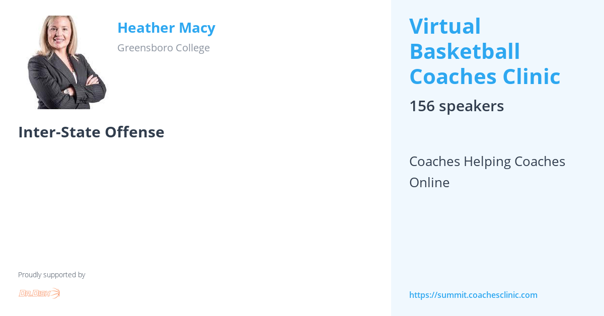 Heather Macy - Virtual Basketball Coaches Clinic