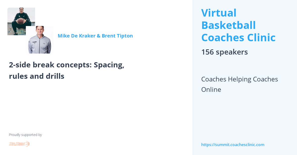 2-side break concepts: Spacing, rules and drills