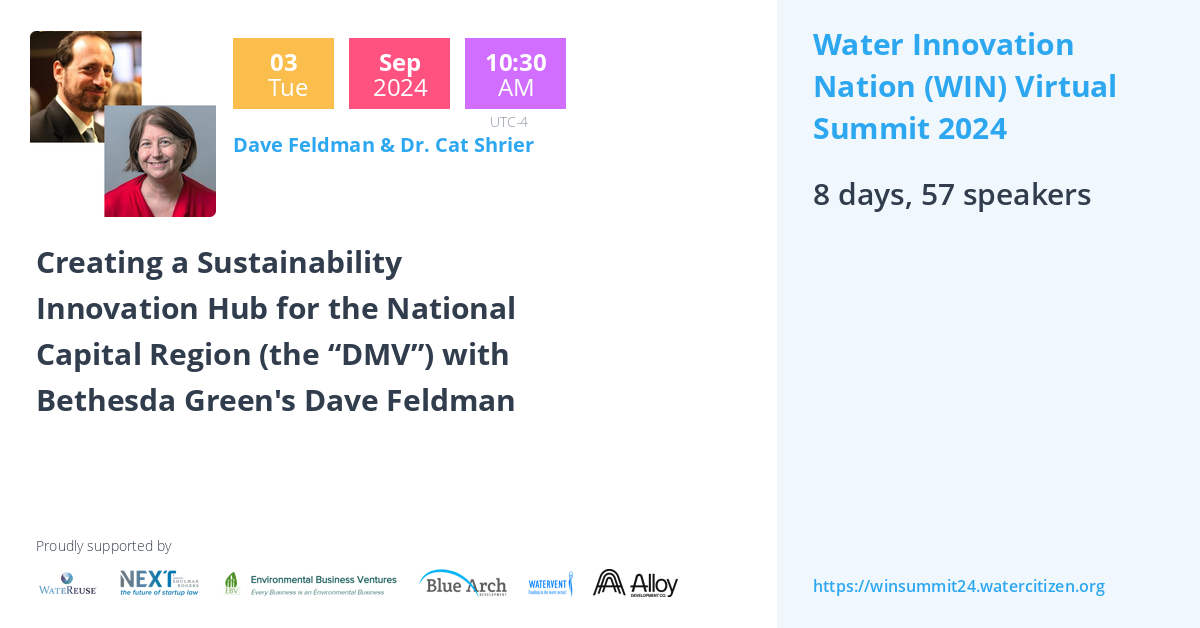 Dave Feldman - Water Innovation Nation (WIN) Virtual Summit 2024