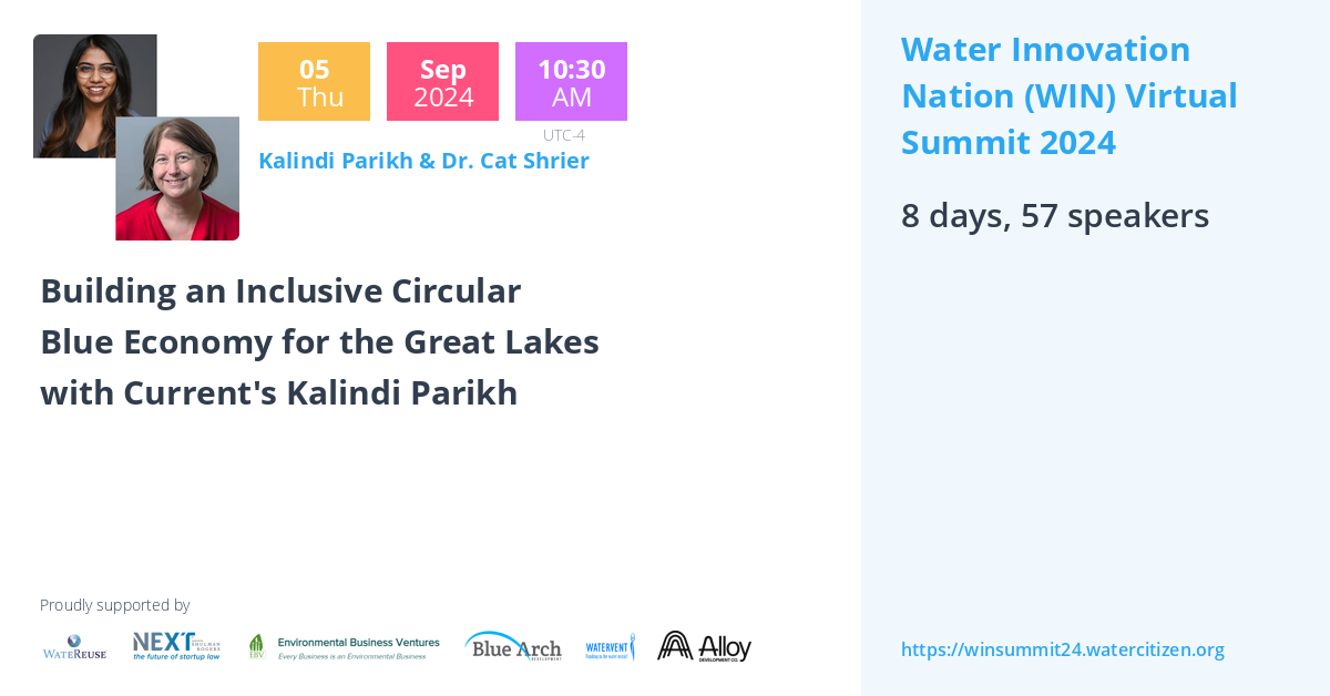 Kalindi Parikh - Water Innovation Nation (WIN) Virtual Summit 2024