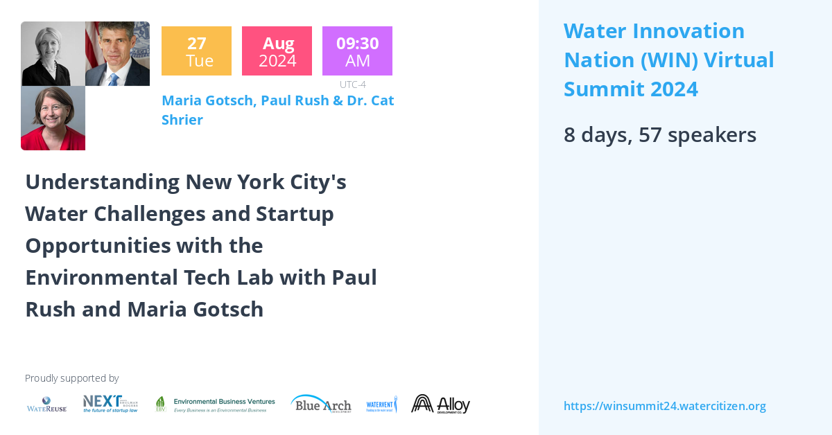 Paul Rush - Water Innovation Nation (WIN) Virtual Summit 2024