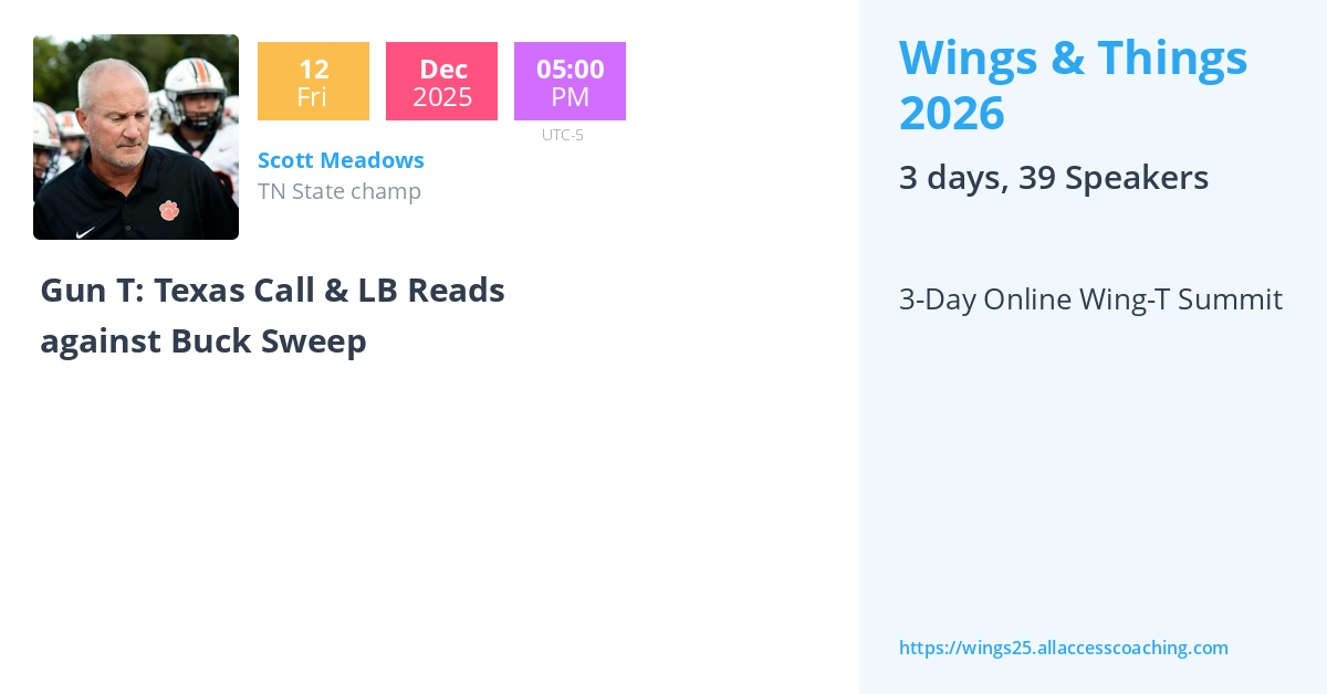 Scott Meadows - Wings & Things 2026