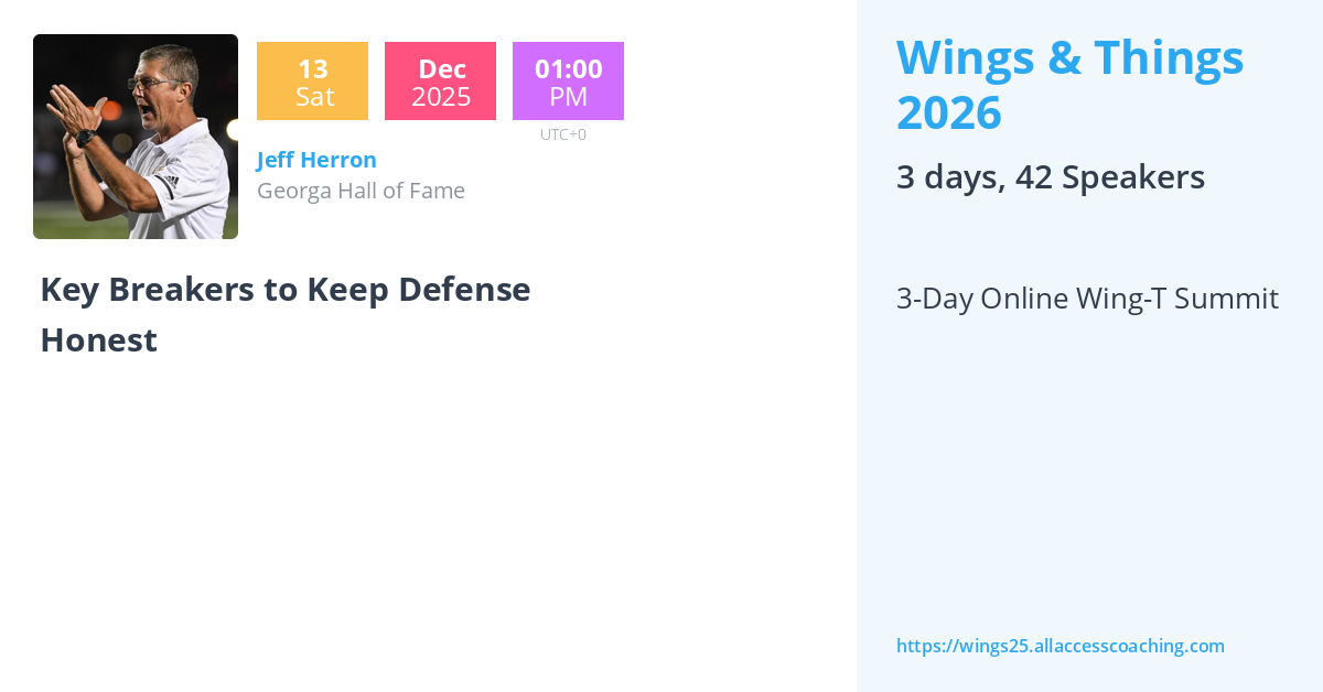 Key Breakers to Keep Defense Honest