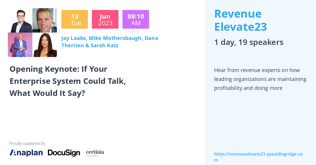 Jay Laabs - Revenue Elevate23