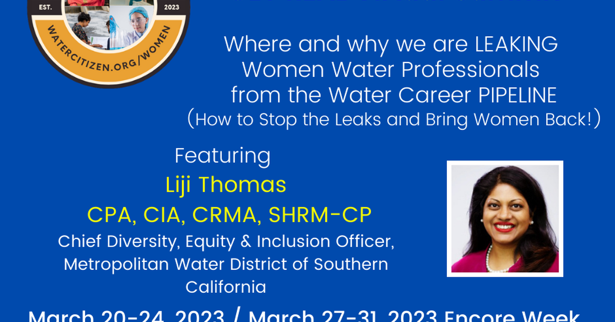 MWD Chief DEI Officer Liji Thomas on Women and Water - Expanding ...