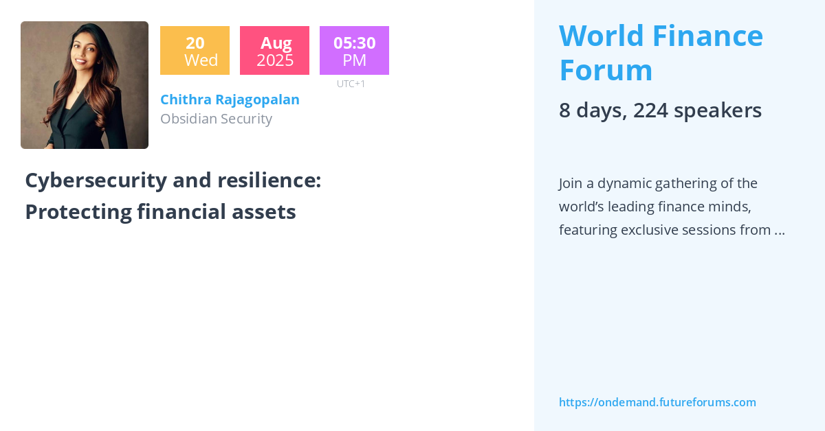 Chithra Rajagopalan - World Finance Forum