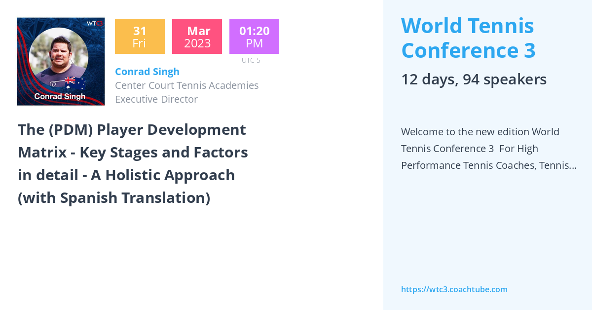 The (PDM) Player Development Matrix - Key Stages and Factors in detail ...