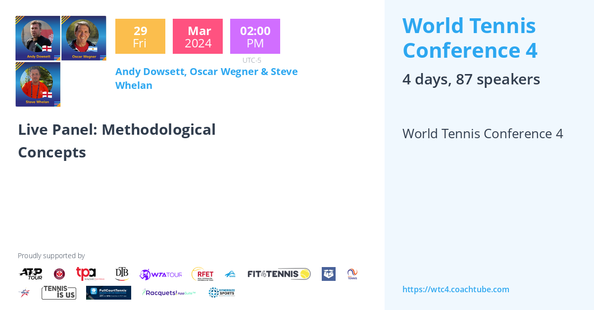Steve Whelan - World Tennis Conference 4