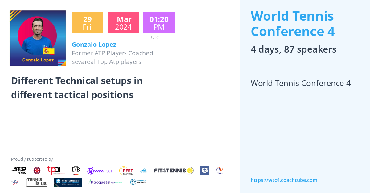 Different Technical setups in different tactical positions
