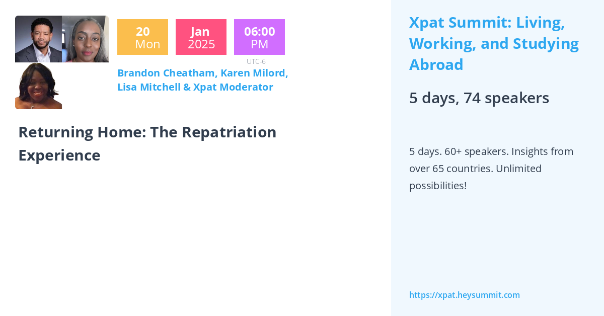 Brandon Cheatham - Xpat Summit: Living, Working, and Studying Abroad