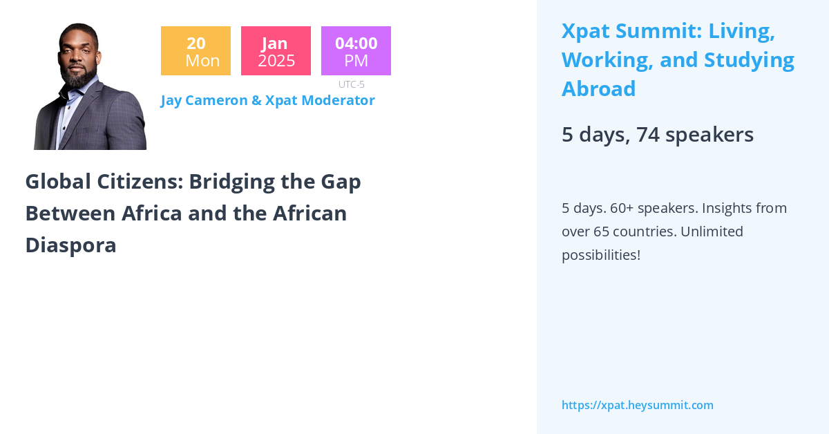 Jay Cameron - Xpat Summit: Living, Working, and Studying Abroad