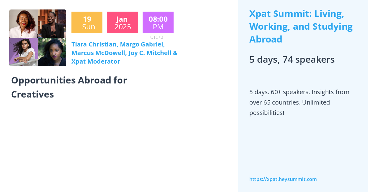 Joy C. Mitchell - Xpat Summit: Living, Working, and Studying Abroad