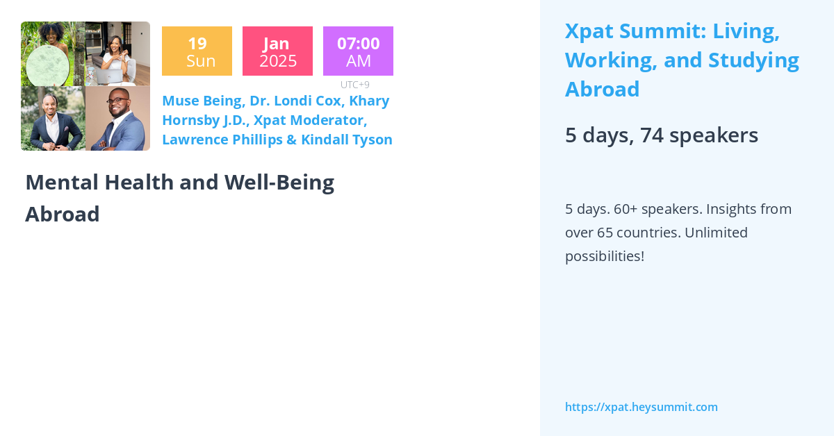 Dr. Londi Cox - Xpat Summit: Living, Working, and Studying Abroad